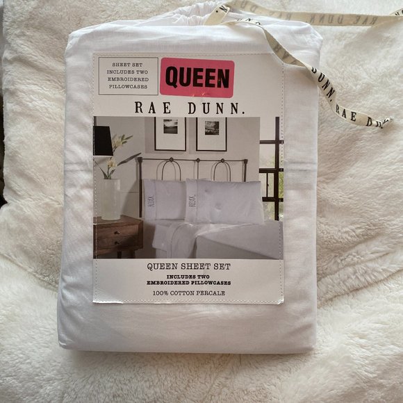 Rae Dunn | Bedding | Bnwt Rae Dunn Queen Relax Sheet Set | Poshmark